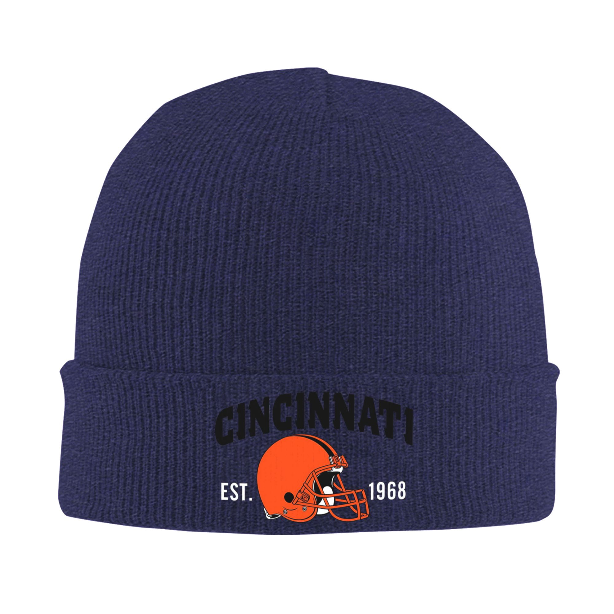Cinci-nnati_Bengals Knitted Hat Navy Blue One Size Winter Hat For Men ...
