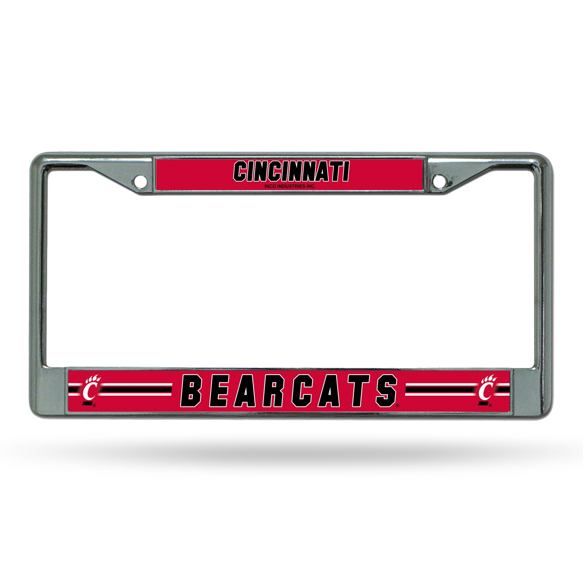 Cincinnati Bearcats Chrome Metal License Plate Frame - Walmart.com