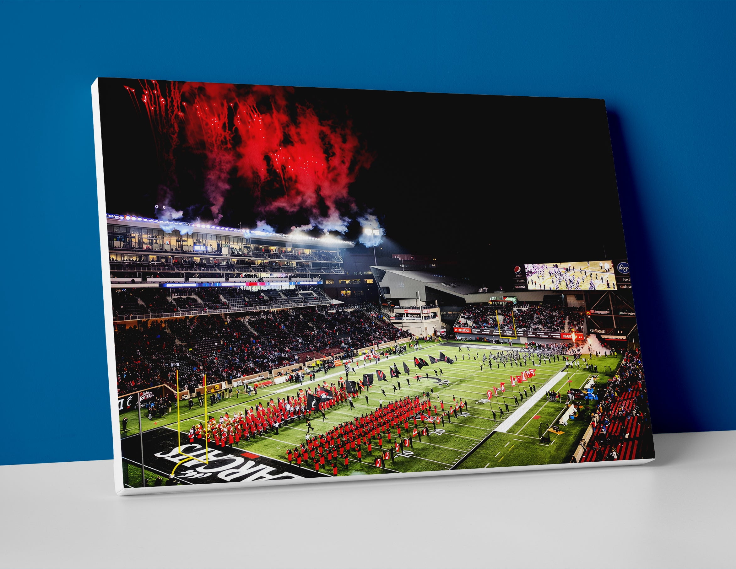 Cincinnati Bearcats Football Stadium Poster or Canvas Wall Art ...