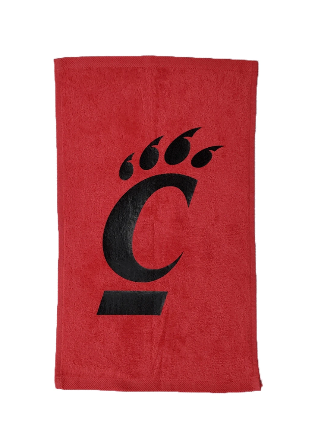 Cincinnati Bearcats Red Rally Towel Black Vinyl Logo 11" X 18" Football ...