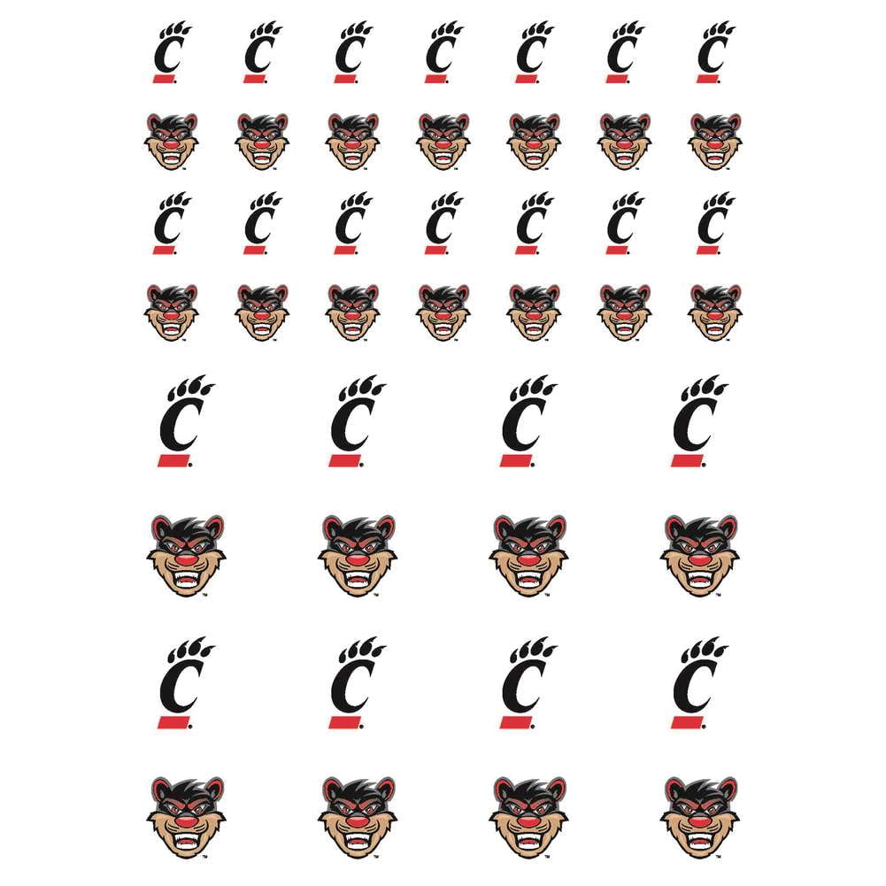 Cincinnati Bearcats Small Sticker Sheet - 2 Sheets - Walmart.com