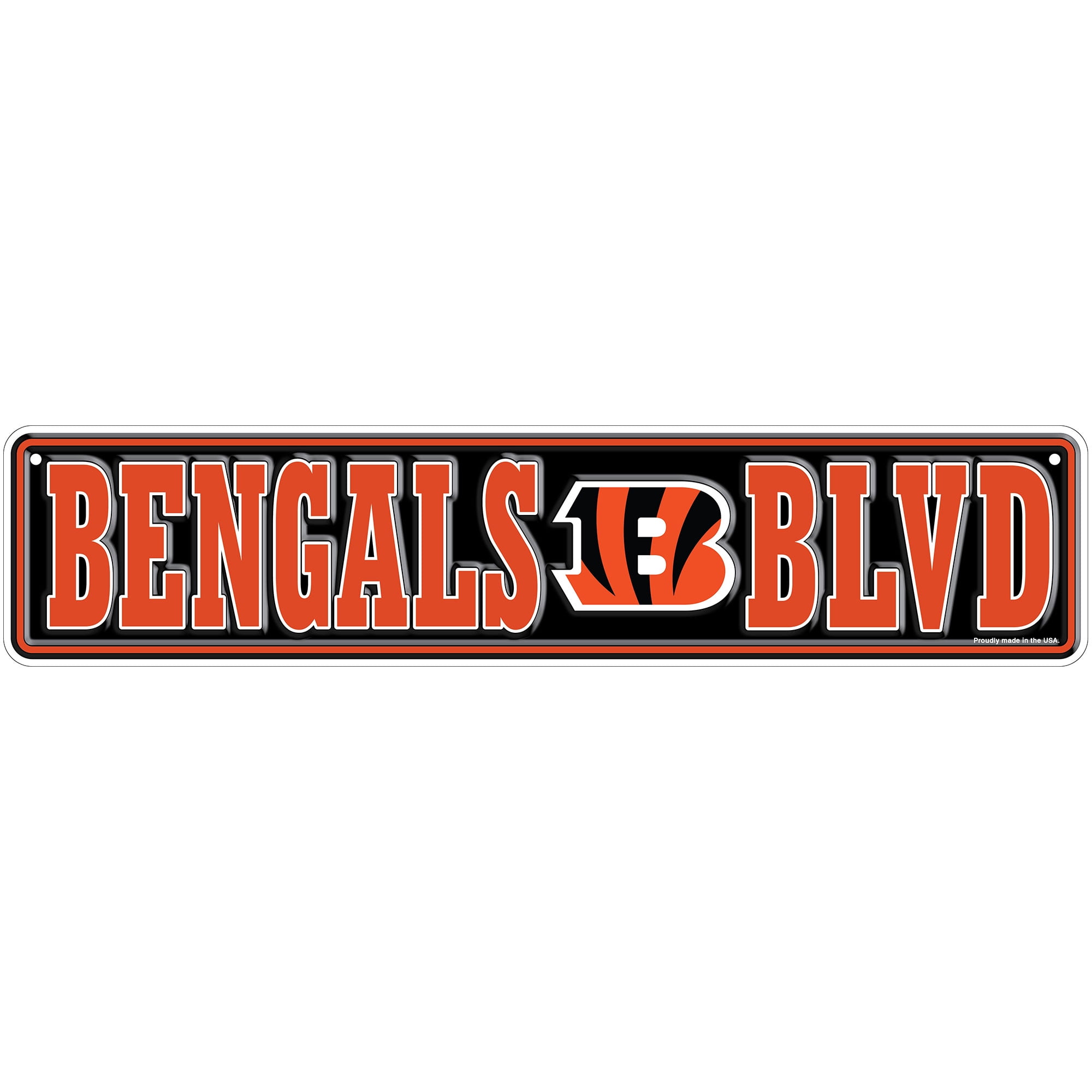 Cincinnati Bengals 4" x 18" Team Boulevard Metal Sign - Walmart.com
