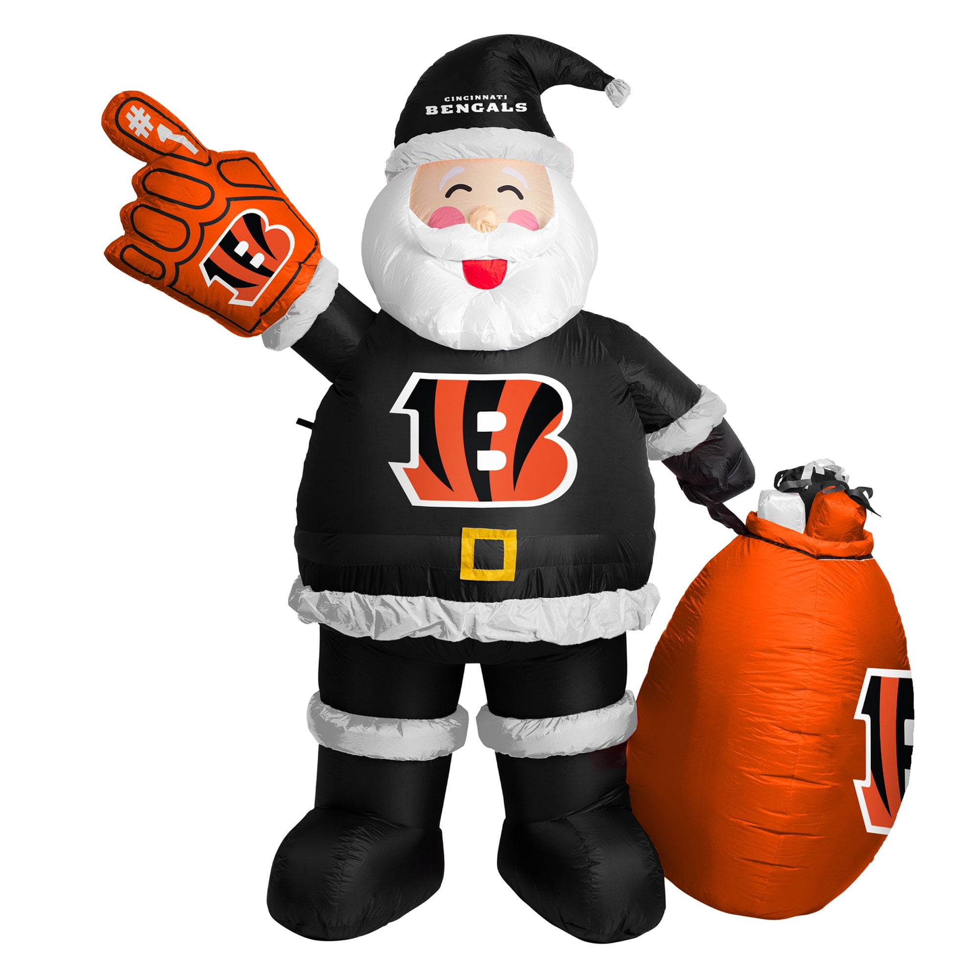 Cincinnati Bengals 7' Inflatable Santa - Walmart.com