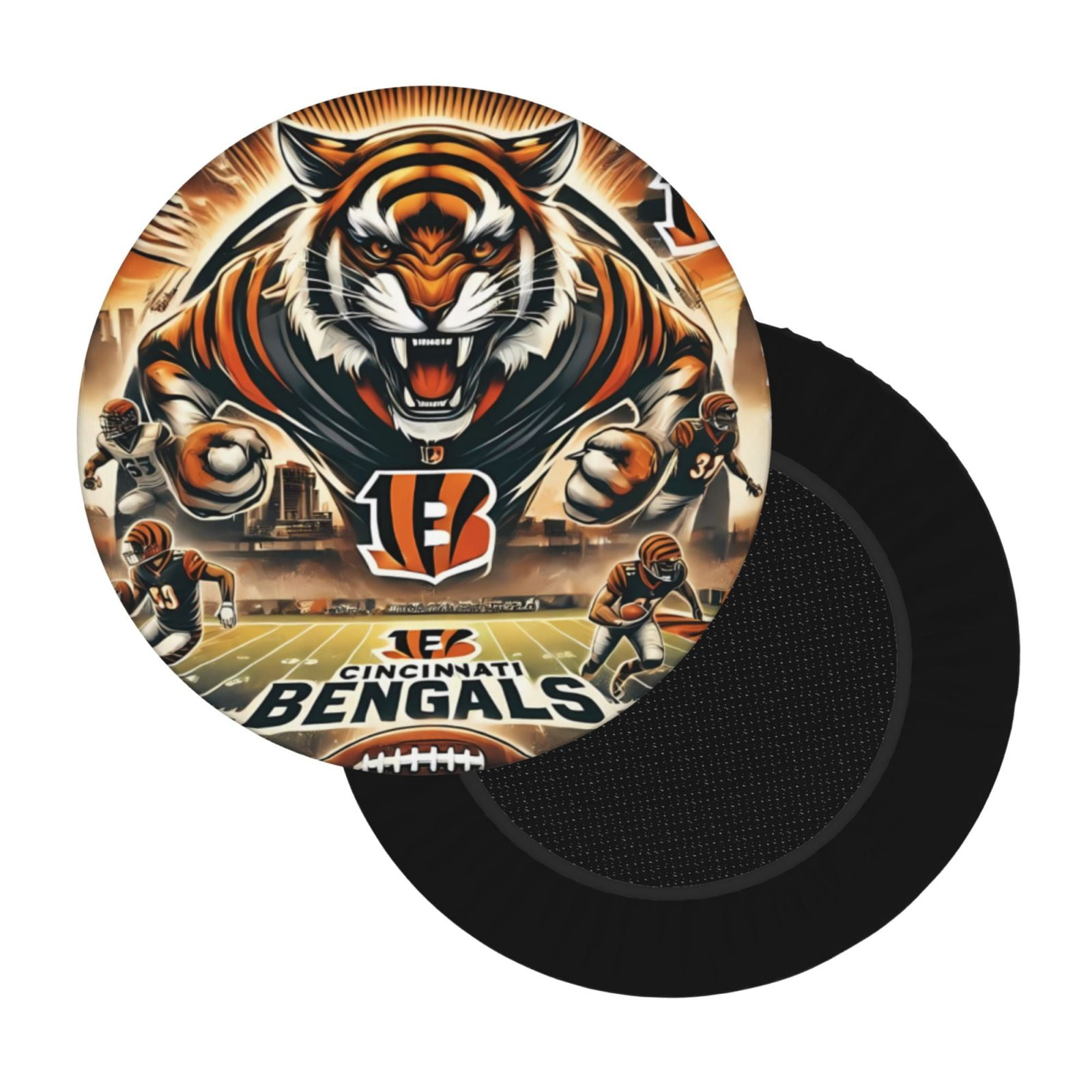 Bengals Football Team Custom Round Bar Chair Cushion Cover Round Bar ...
