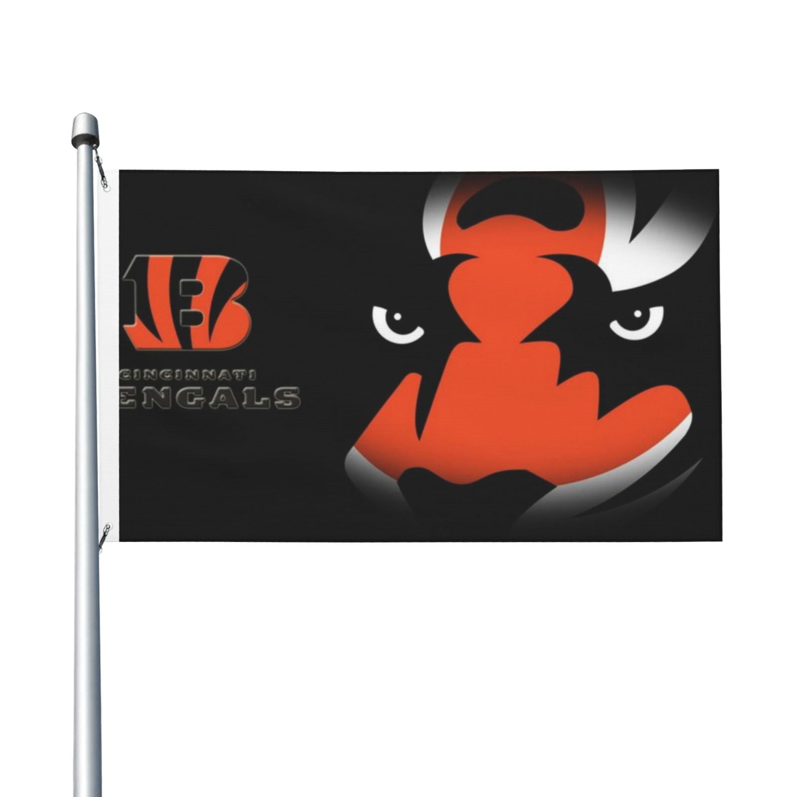 Bengals Football Team Fans Audience Flag Double Sided Decorative Flag ...