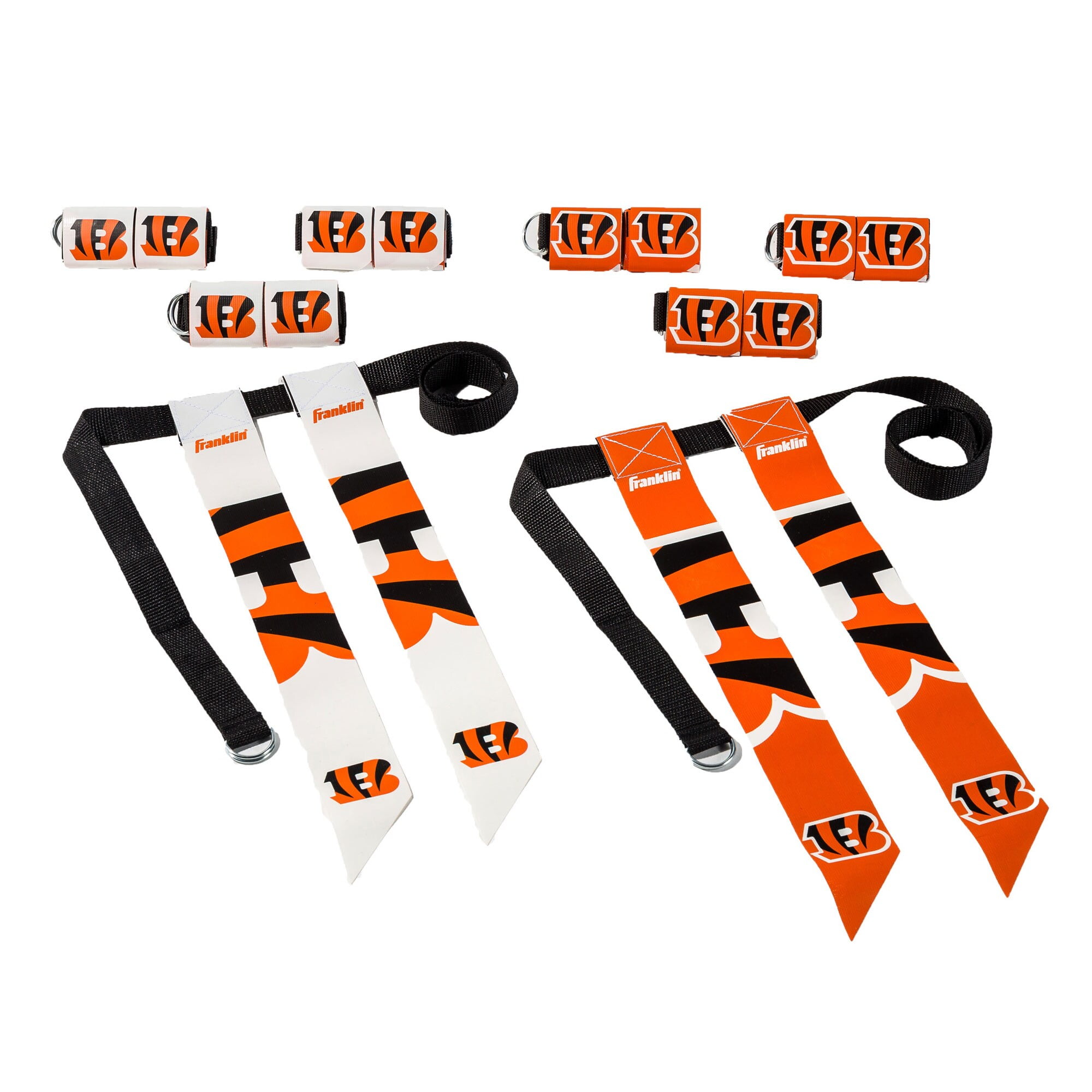 Cincinnati Bengals Franklin Sports Youth NFL Flag Football Set ...