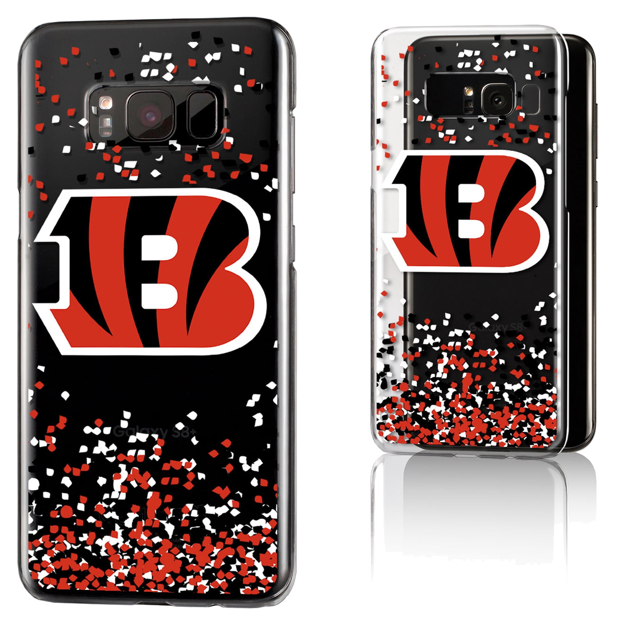 Cincinnati Bengals Galaxy Clear Case with Confetti Design - Walmart.com
