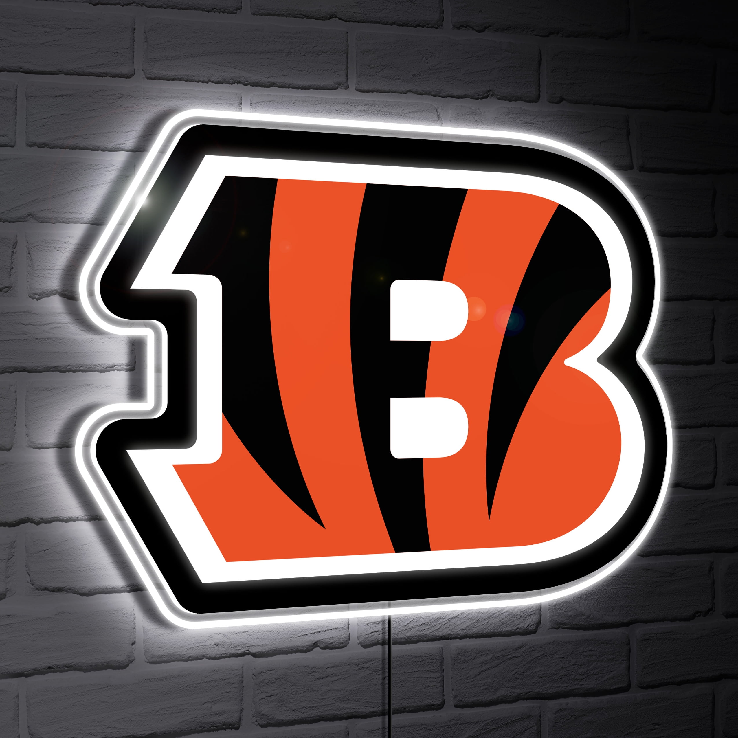 Cincinnati Bengals LED Team Logo Shaped Lighted Wall Sign - Walmart.com