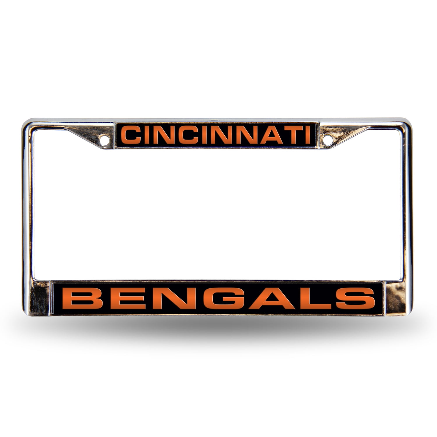 Cincinnati Bengals License Plate Frame Laser Cut Chrome - Walmart.com