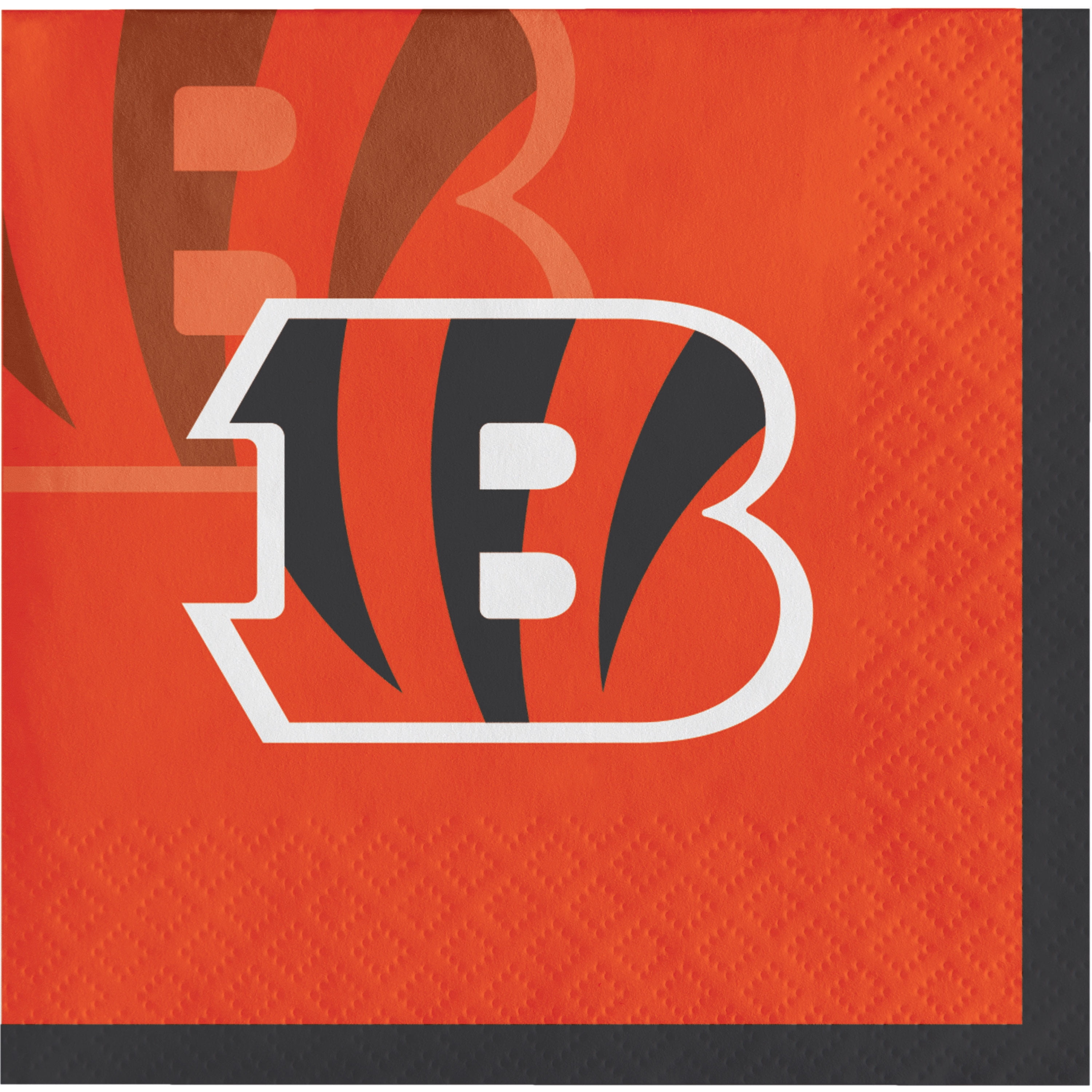 Cincinnati Bengals Paper Beverage Napkins 48 Count for 24 Guests ...