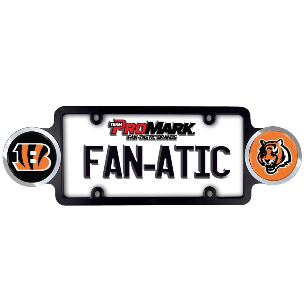Cincinnati Football Bengals Plastic License Plate Frame with Team ...