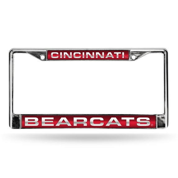 Cincinnati NCAA Bearcats Chrome Metal Laser Cut License Plate Frame ...
