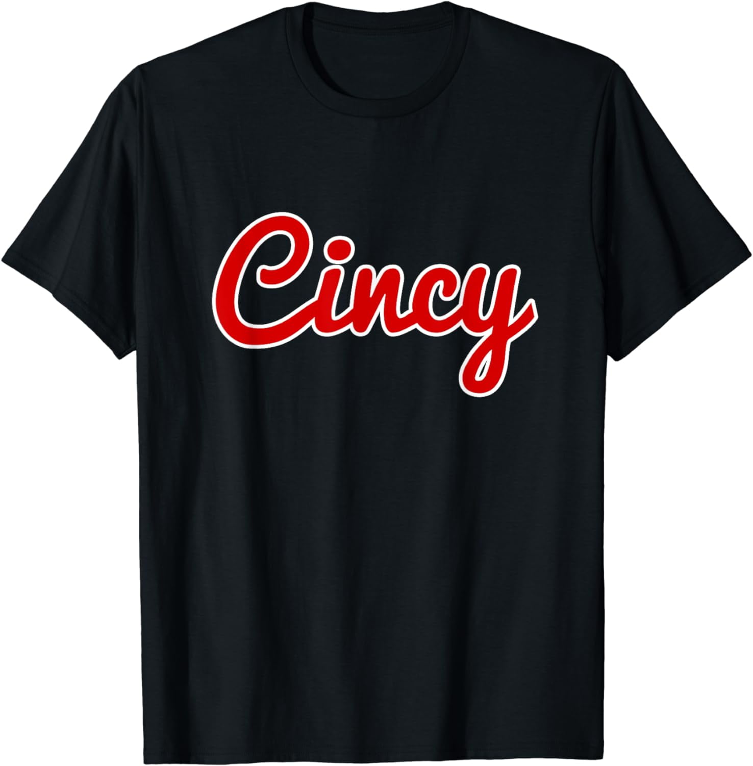 Cincinnati Ohio Classic Red Script Cincy City T Shirt - Walmart.com