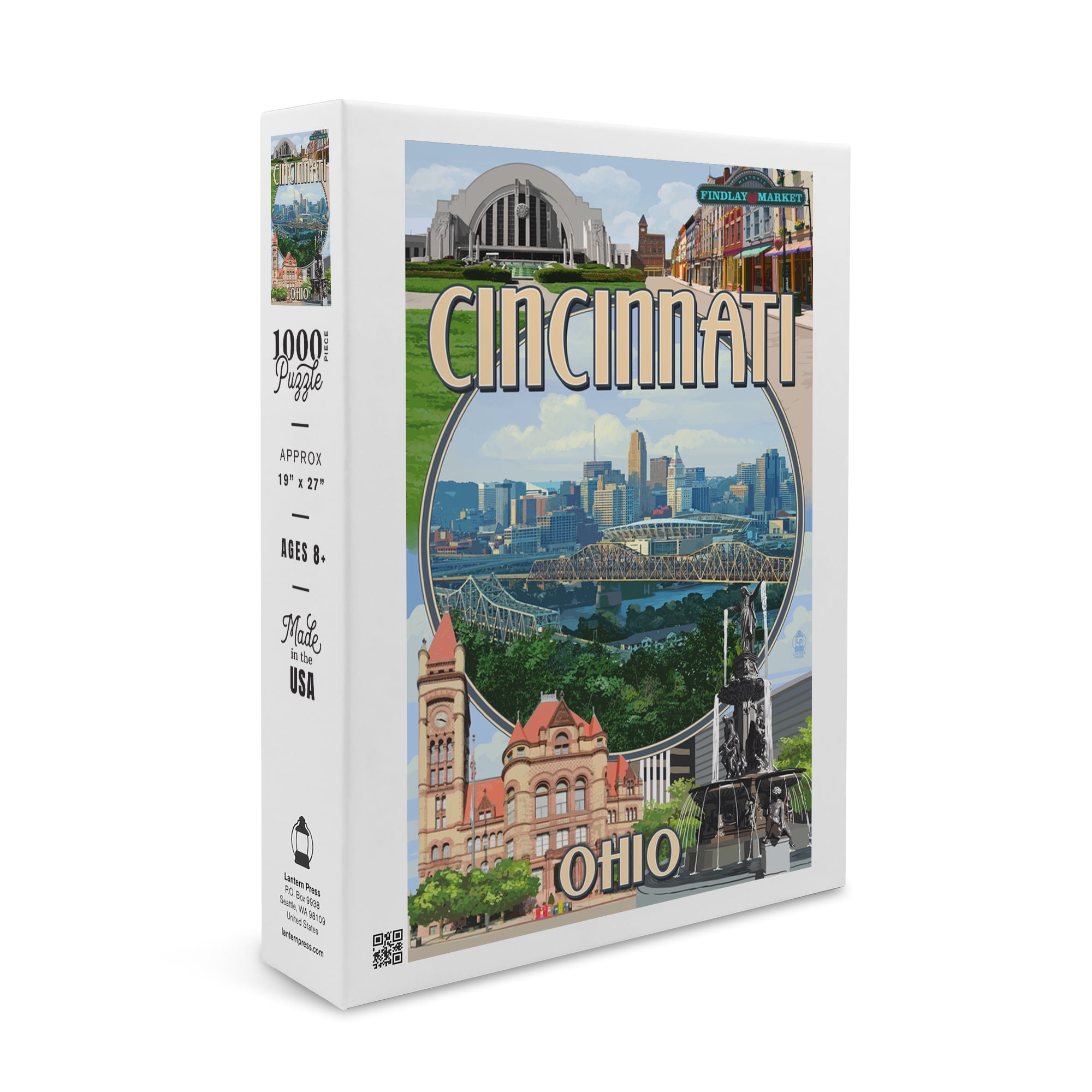 Cincinnati, Ohio, Montage Scenes (1000 Piece Puzzle, Size 19x27 ...