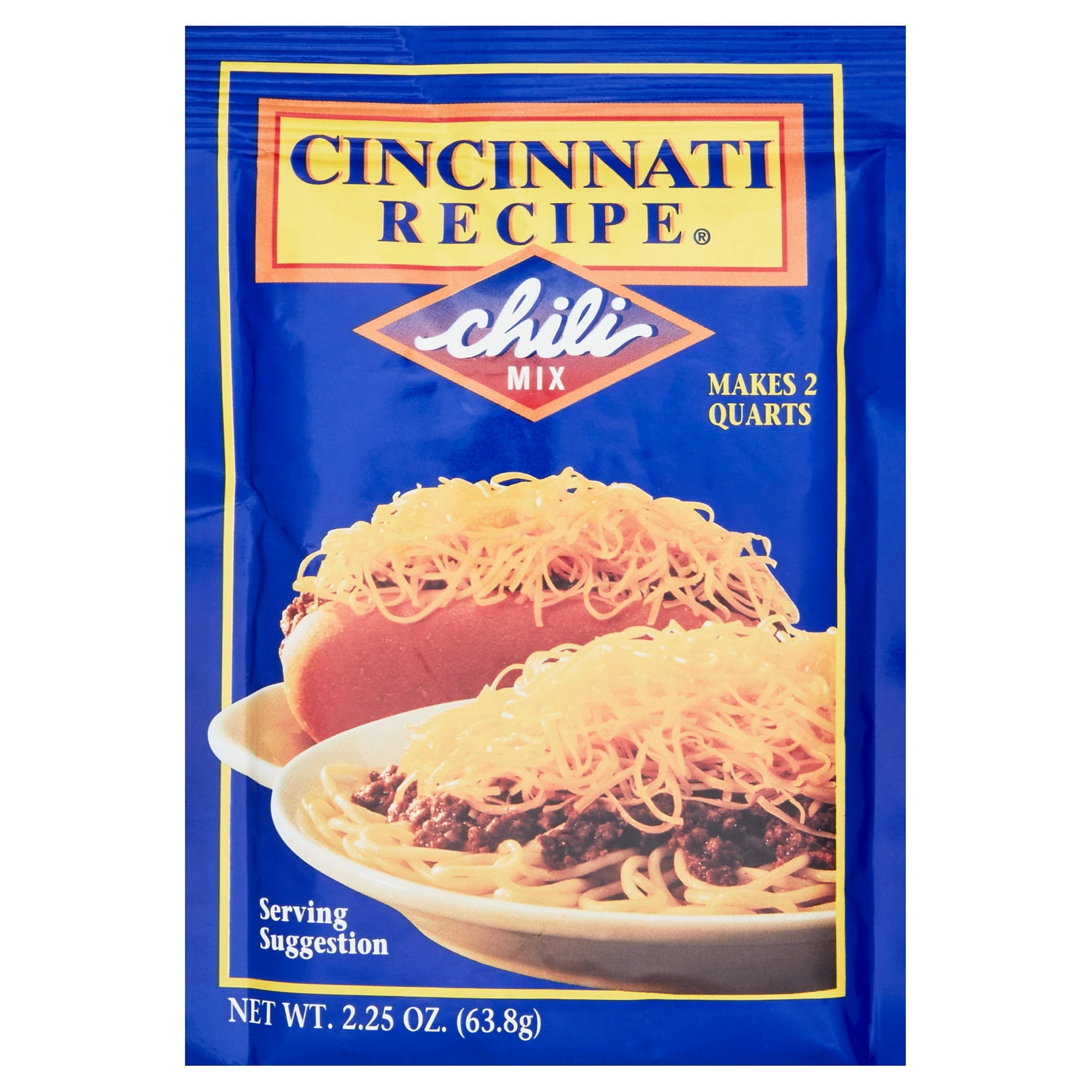 Cincinnati Recipe Chili Mix, 2.25 Oz Pack, Use with Spaghetti, Beans ...