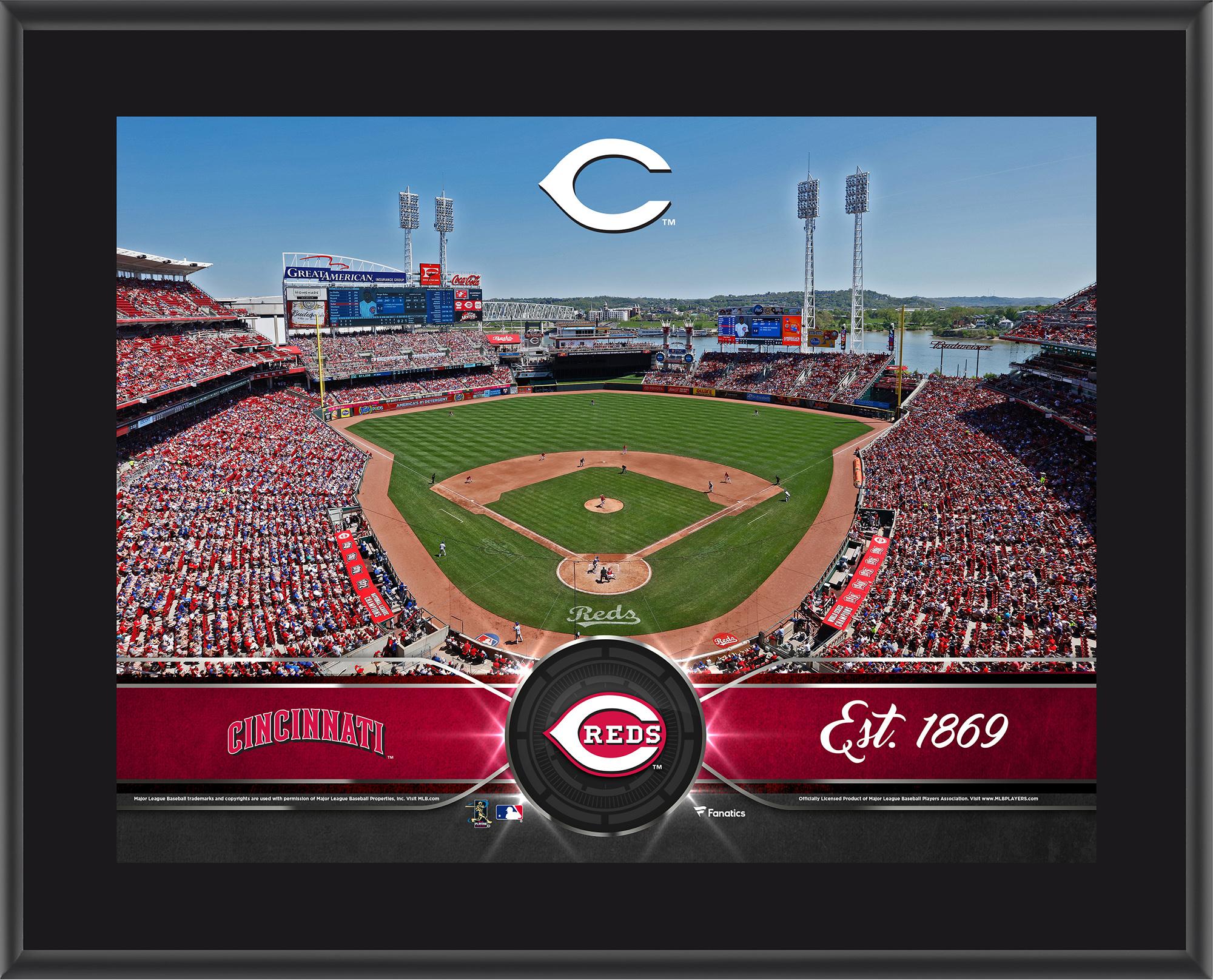 Cincinnati Reds 10" x 13" Sublimated Team Stadium Plaque - Walmart.com