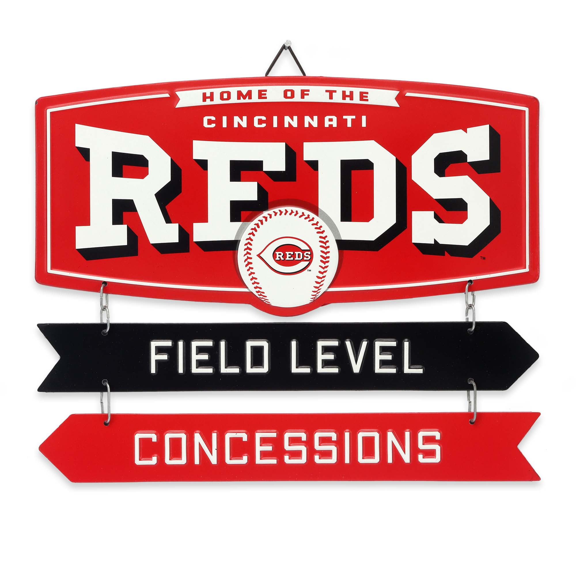 Cincinnati Reds 11.8'' x 14.7'' Field Metal Sign - Walmart.com