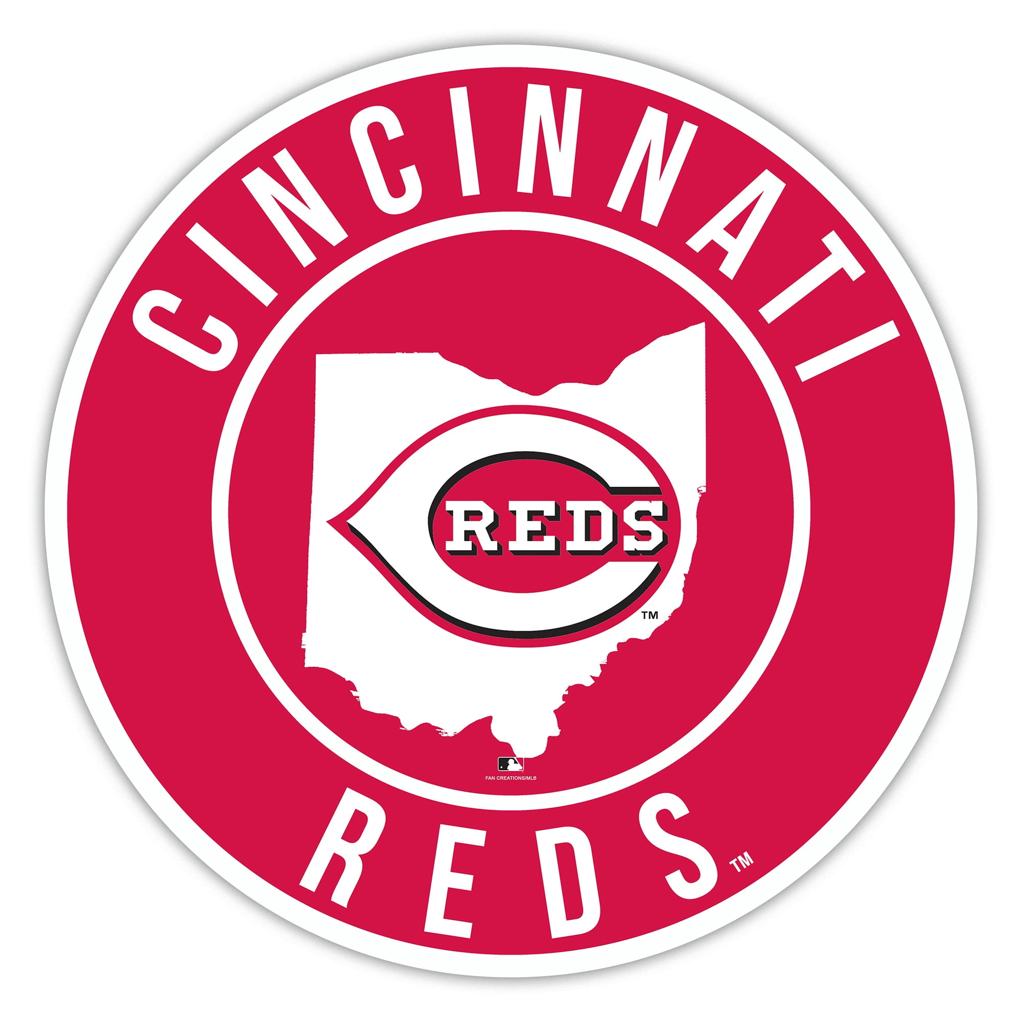 Cincinnati Reds 15" State Circle Sign - Walmart.com