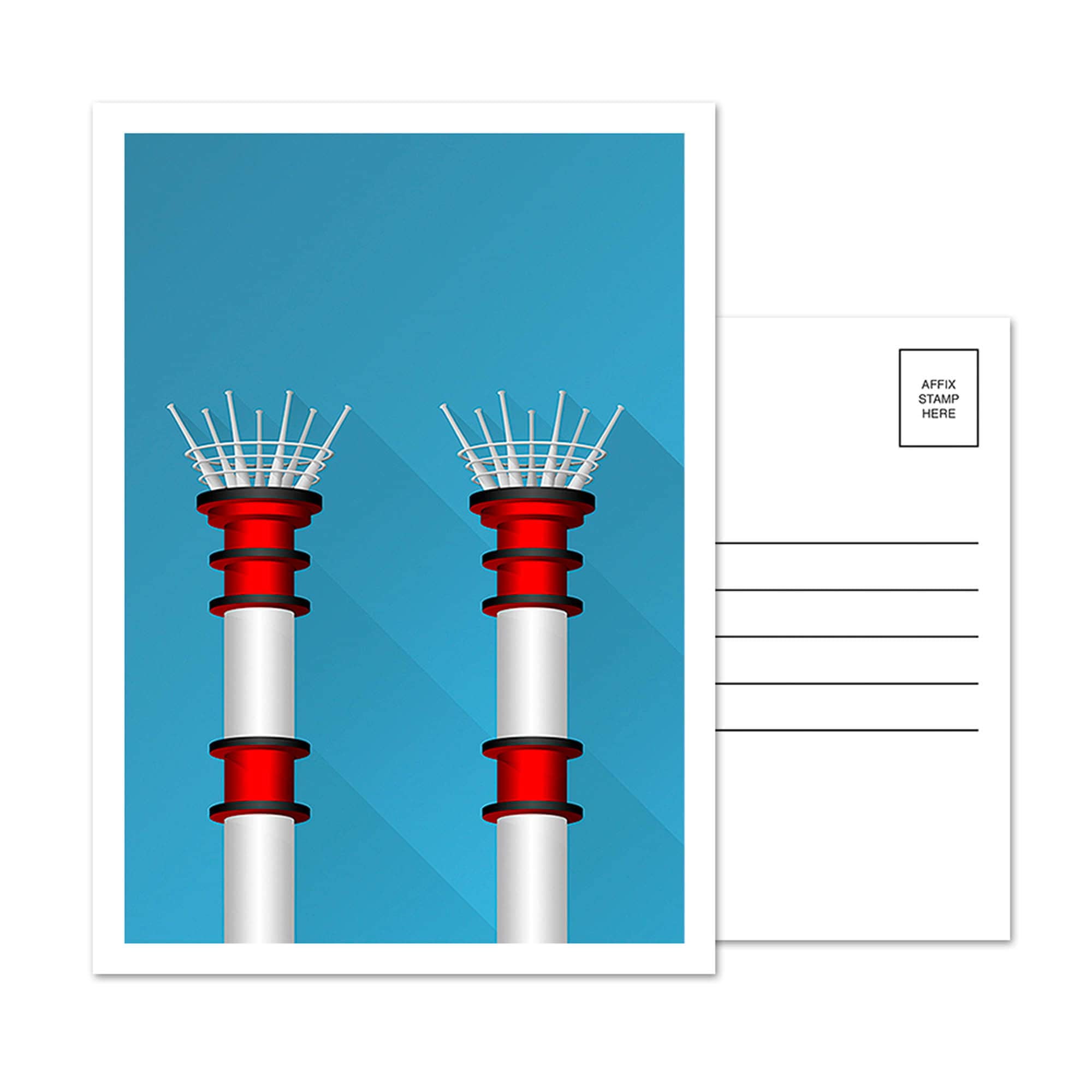 Cincinnati Reds Great American Ball Park 5-Pack Minimalist Postcard Set ...