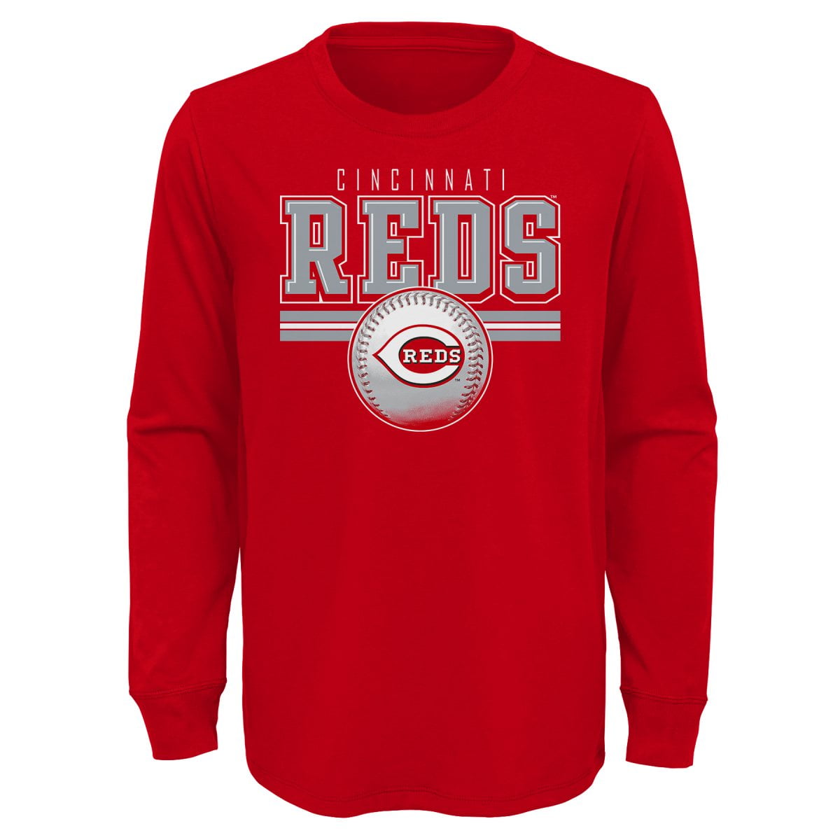 Cincinnati Reds MLB Boys Long-Sleeve Tee - Walmart.com