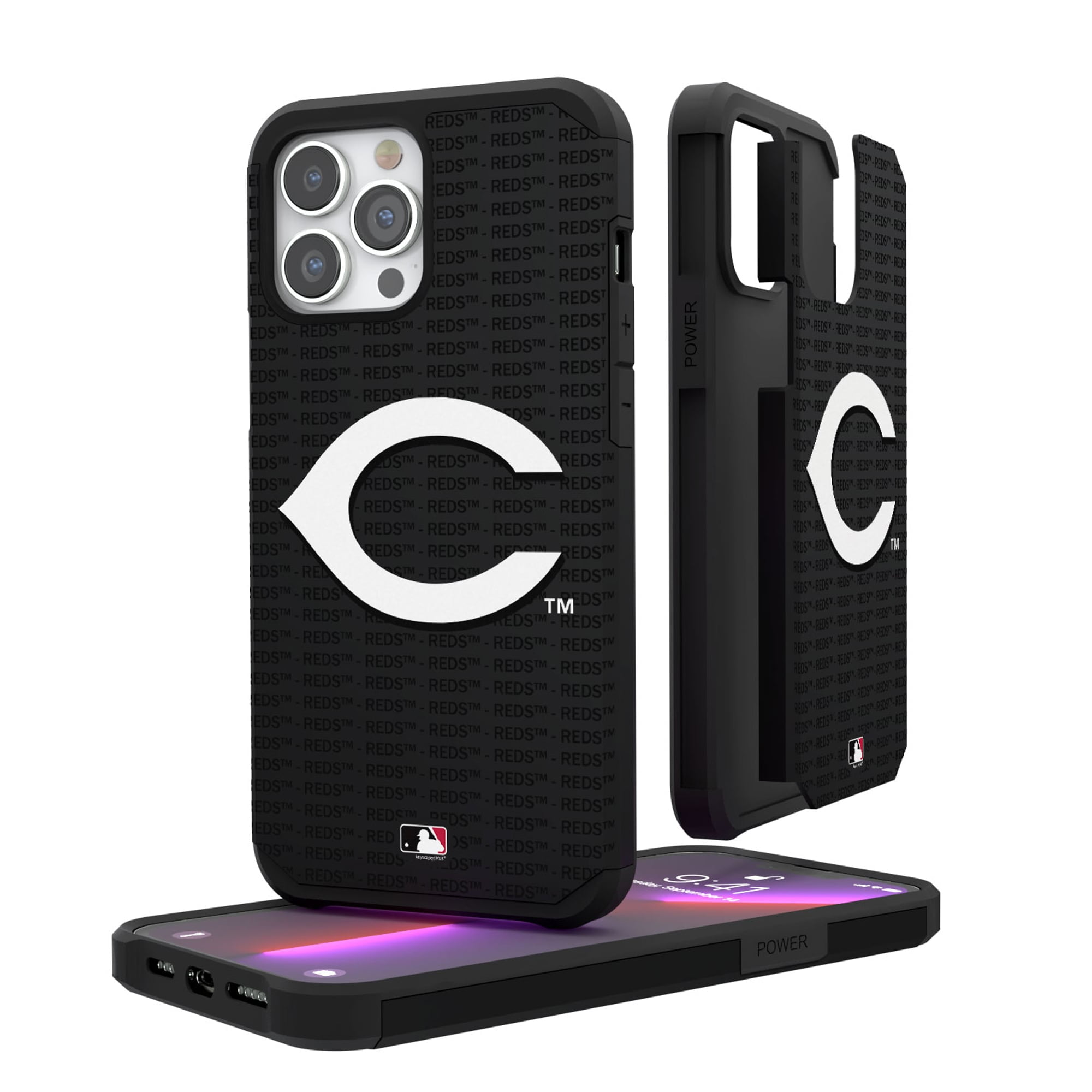 Cincinnati Reds iPhone Text Backdrop Rugged Case - Walmart.com