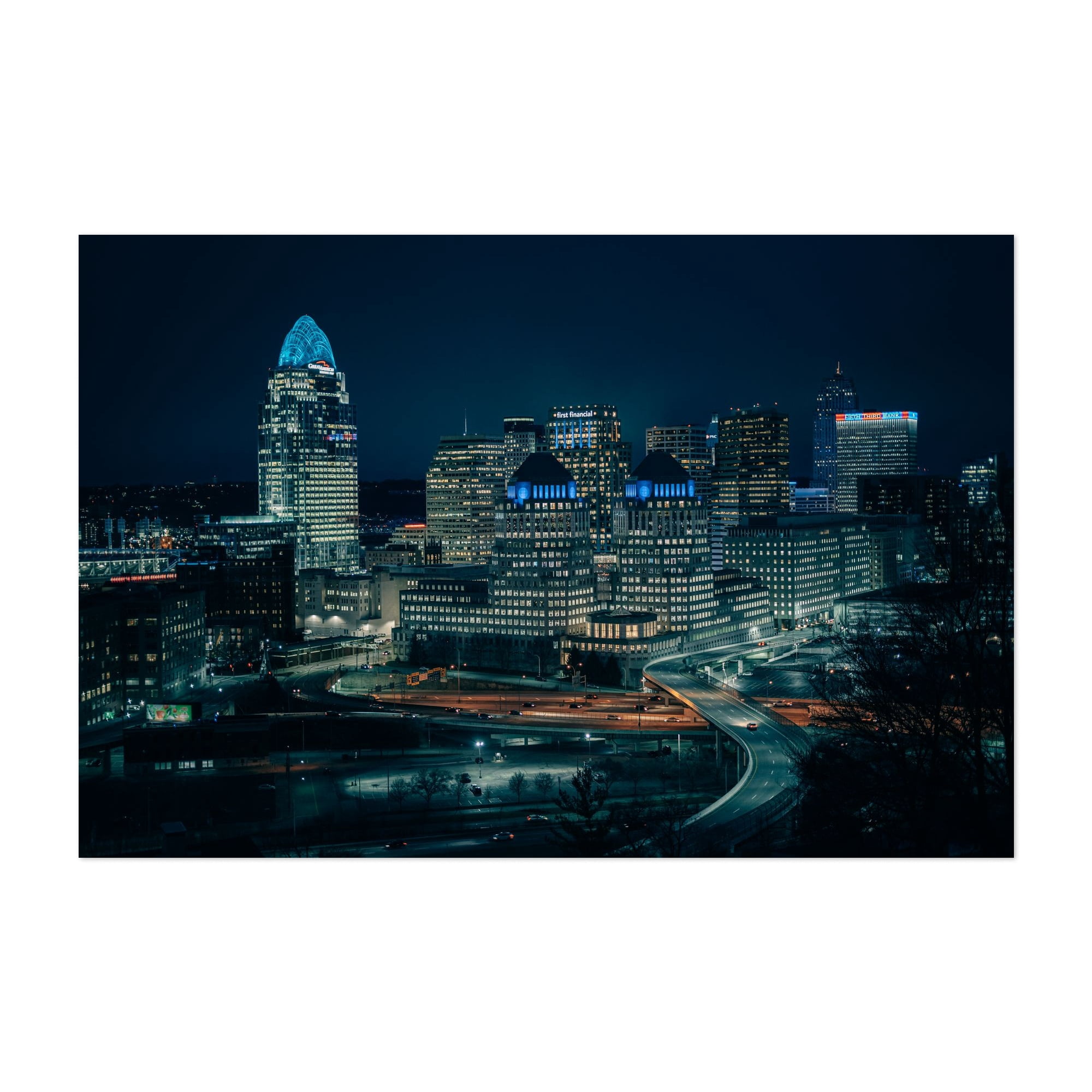The Cincinnati Skyline - Cincinnati Ohio Photography Cityscape Skyline ...