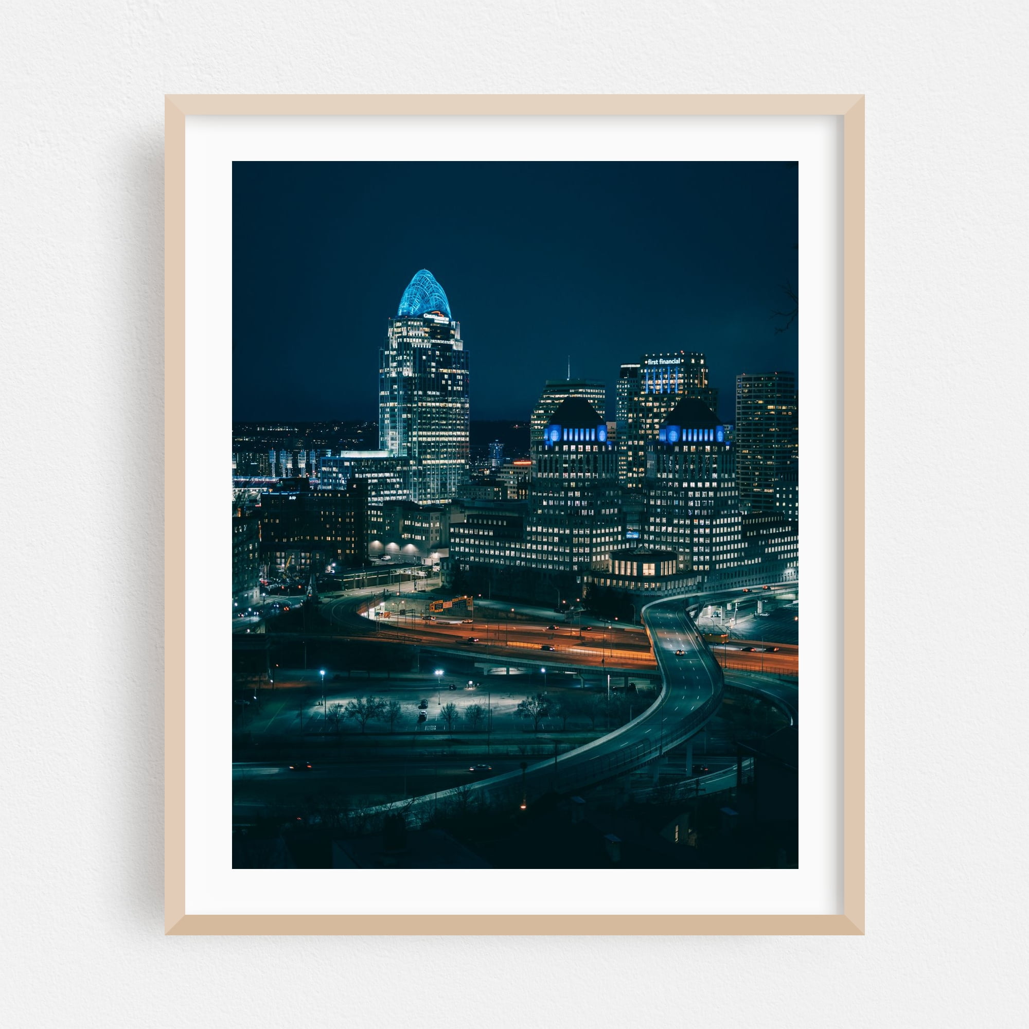 Cincinnati Skyline - Cincinnati Ohio Photography City Skyline Nightlife ...