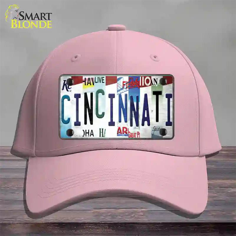 Cincinnati Strip Art Novelty License Plate Hat Tag Cotton Pink ...