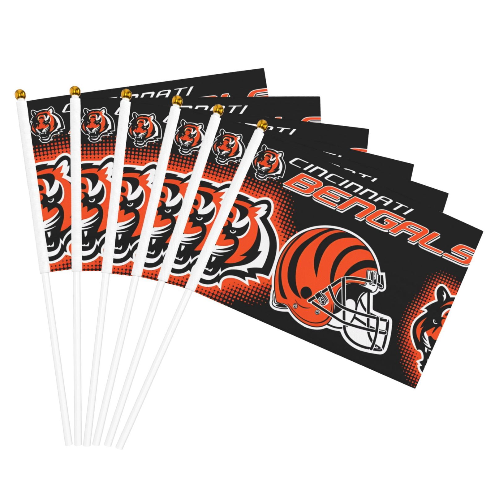 Cincinnati Team Double Sided Hand Waving Flag(Pack of 6), Spectator ...