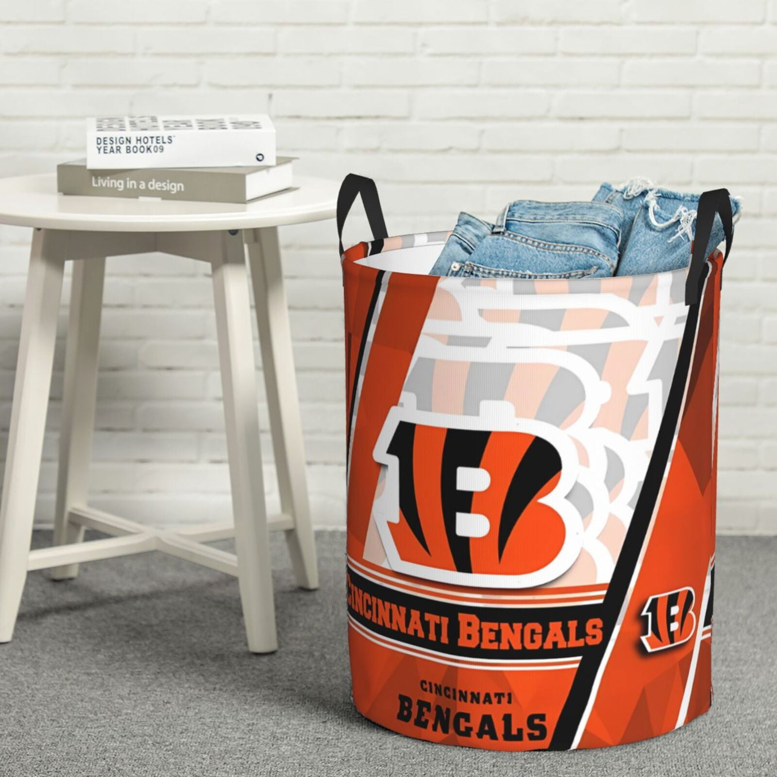 Cincinnati Team Print Circular Hamper Basket,Storage Basket,Round ...