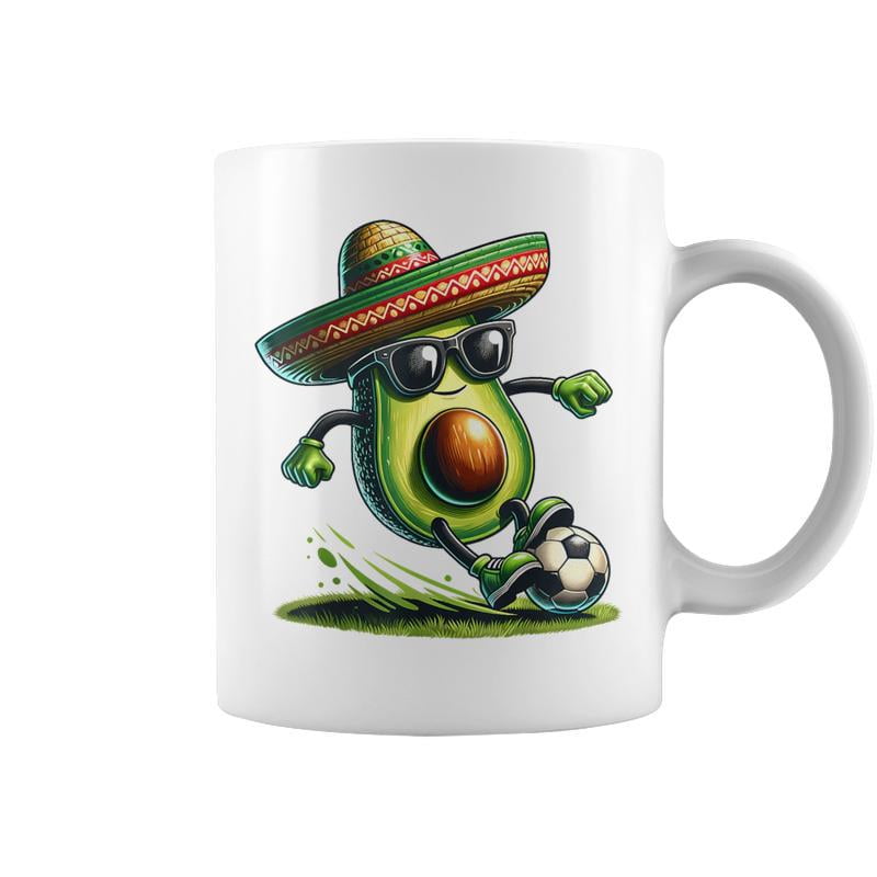 Cinco De Mayo Avocado Showing Soccer Skills Outfit Coffee Mugs ...