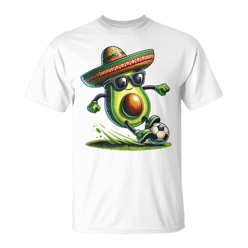 Cinco De Mayo Avocado Showing Soccer Skills Outfit TShirt - Walmart.com