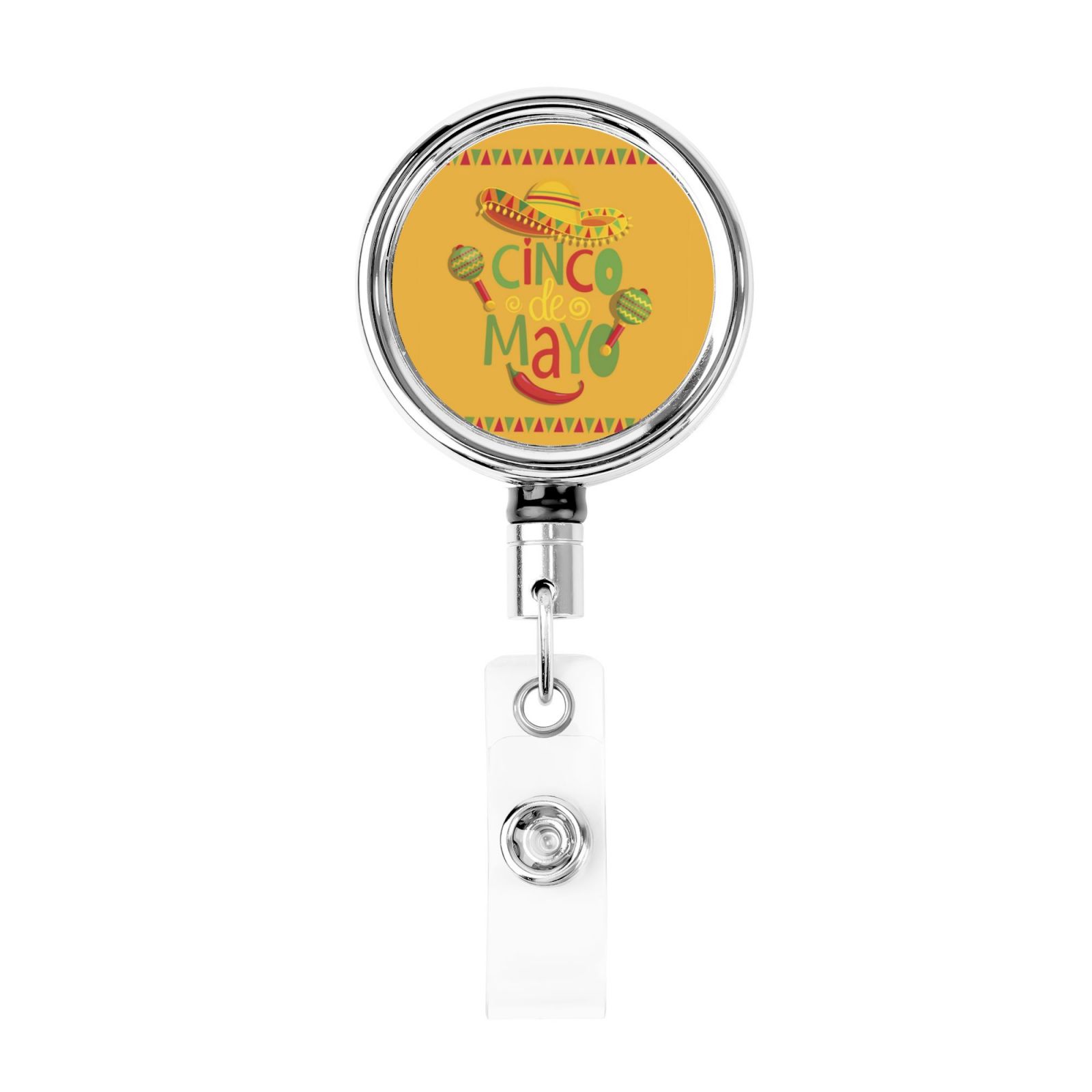 Cinco De Mayo Badge Reel Retractable Badge Holder ID Card Holder for ...
