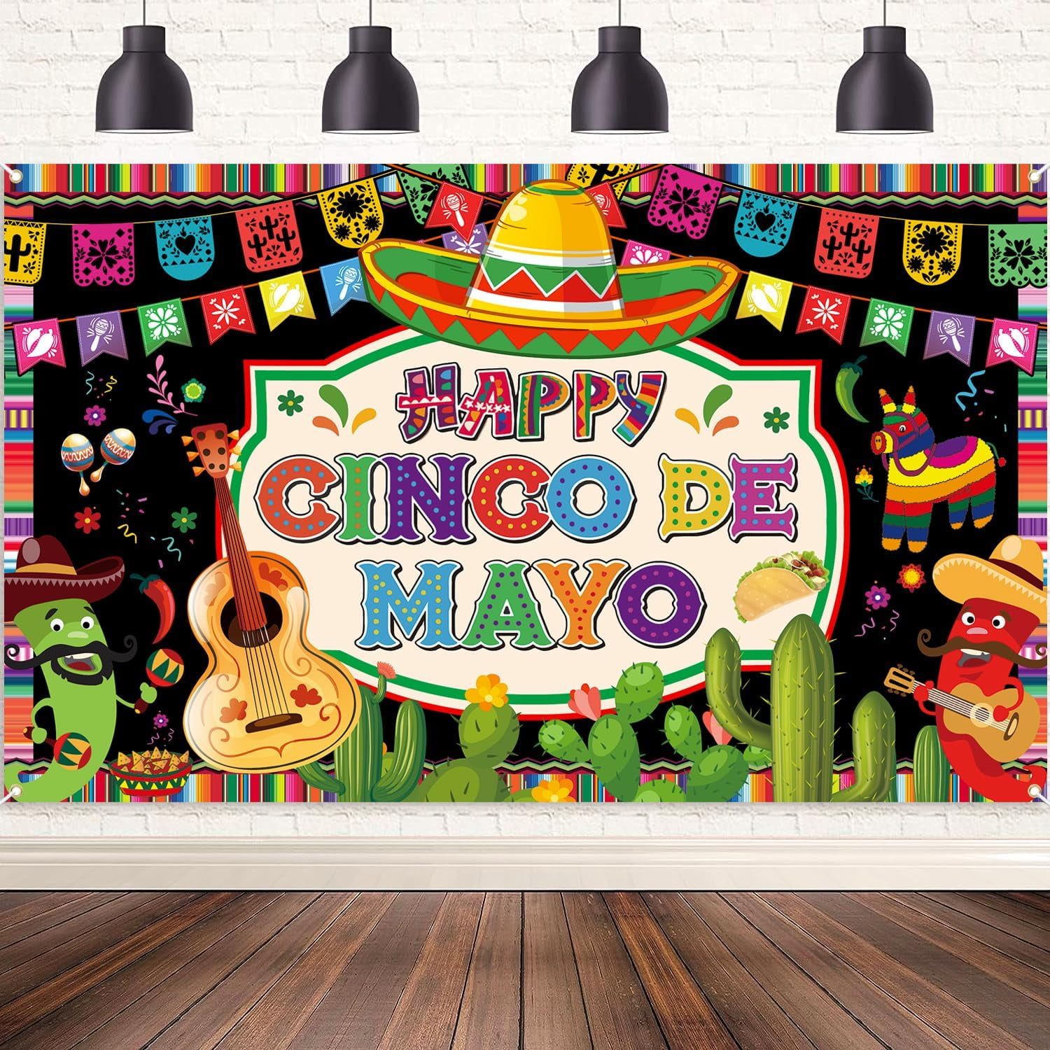 Cinco De Mayo Banner Cinco De Mayo Decorations Cinco De Mayo Backdrop for Photography Mexican ...