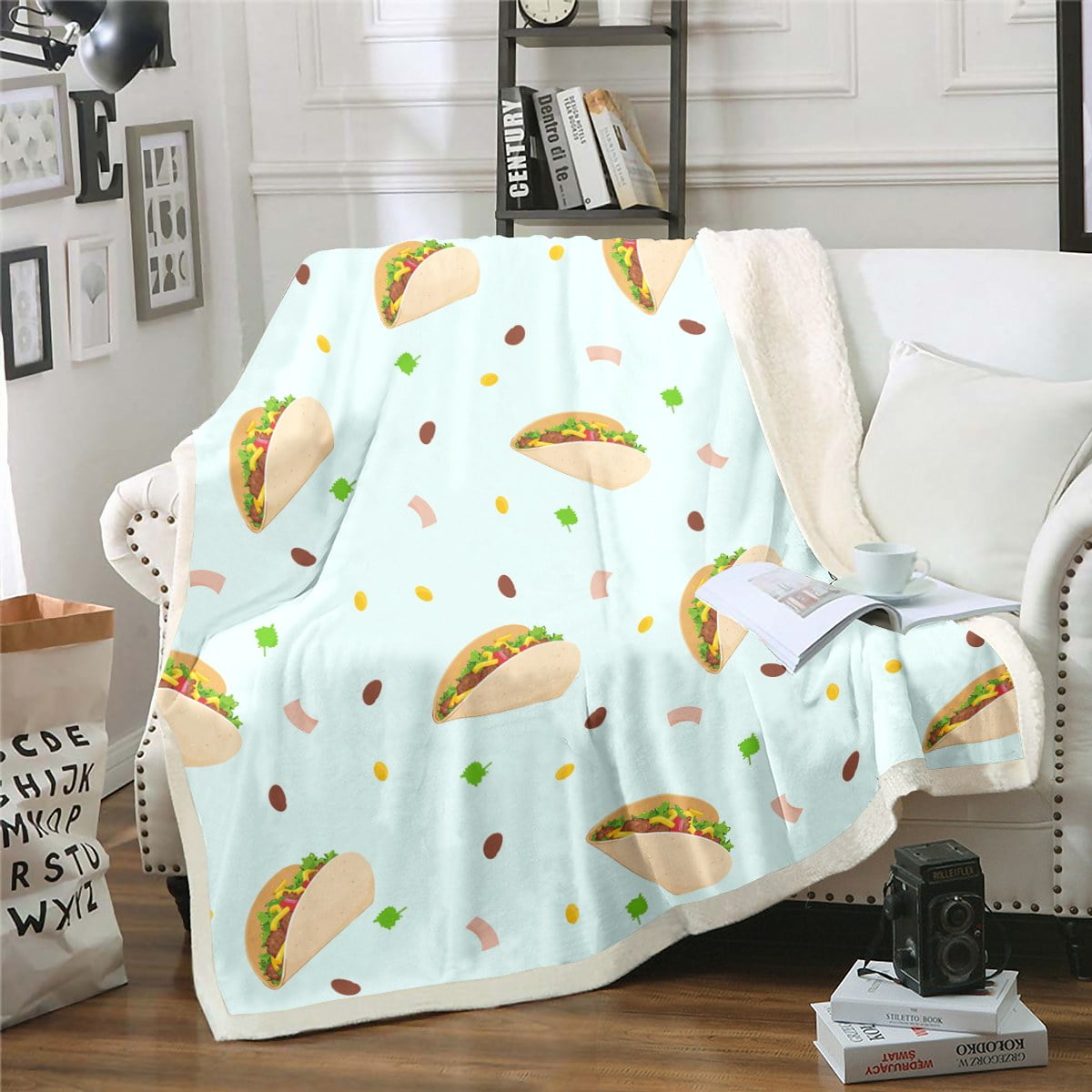 Cinco De Mayo Blanket Taco Throw Blanket Gifts For Women Men Mexican ...