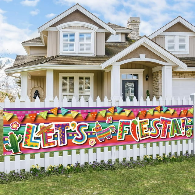 Cinco De Mayo Decorations Mexican Fence Banner Fiesta Party Decorations ...