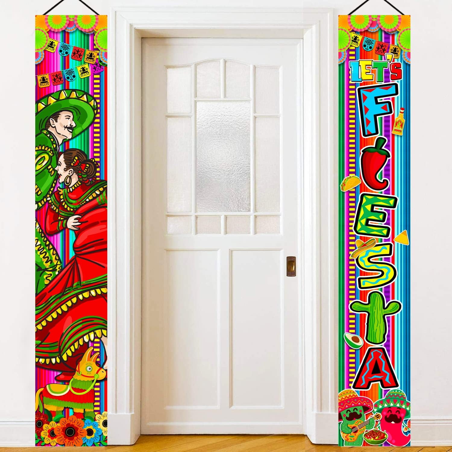 Cinco De Mayo Decorations Porch Sign Banner, Fiesta Party Decorations ...