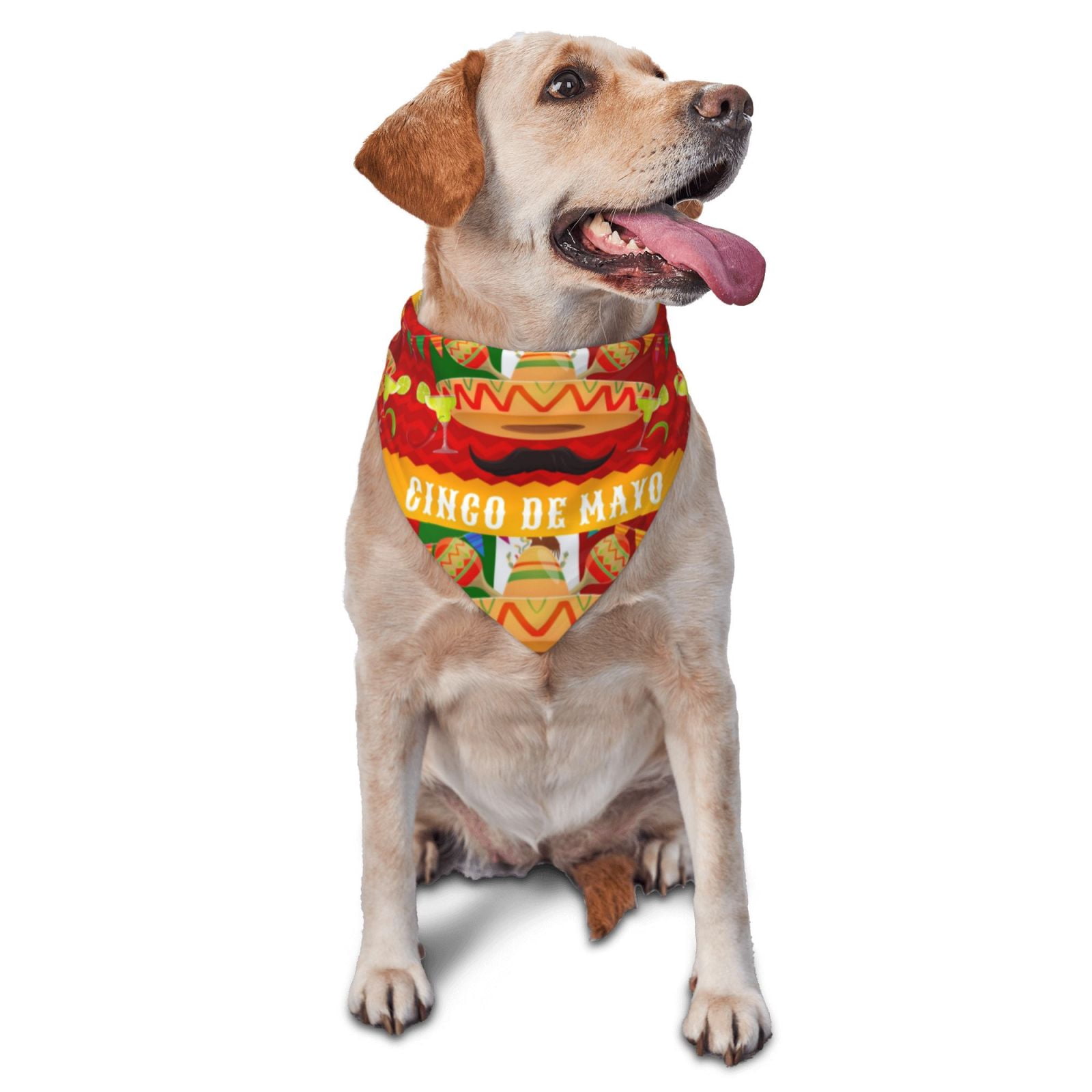 Cinco De Mayo Dog Bandanas Triangle Bibs Pet Scarf Accessories For ...