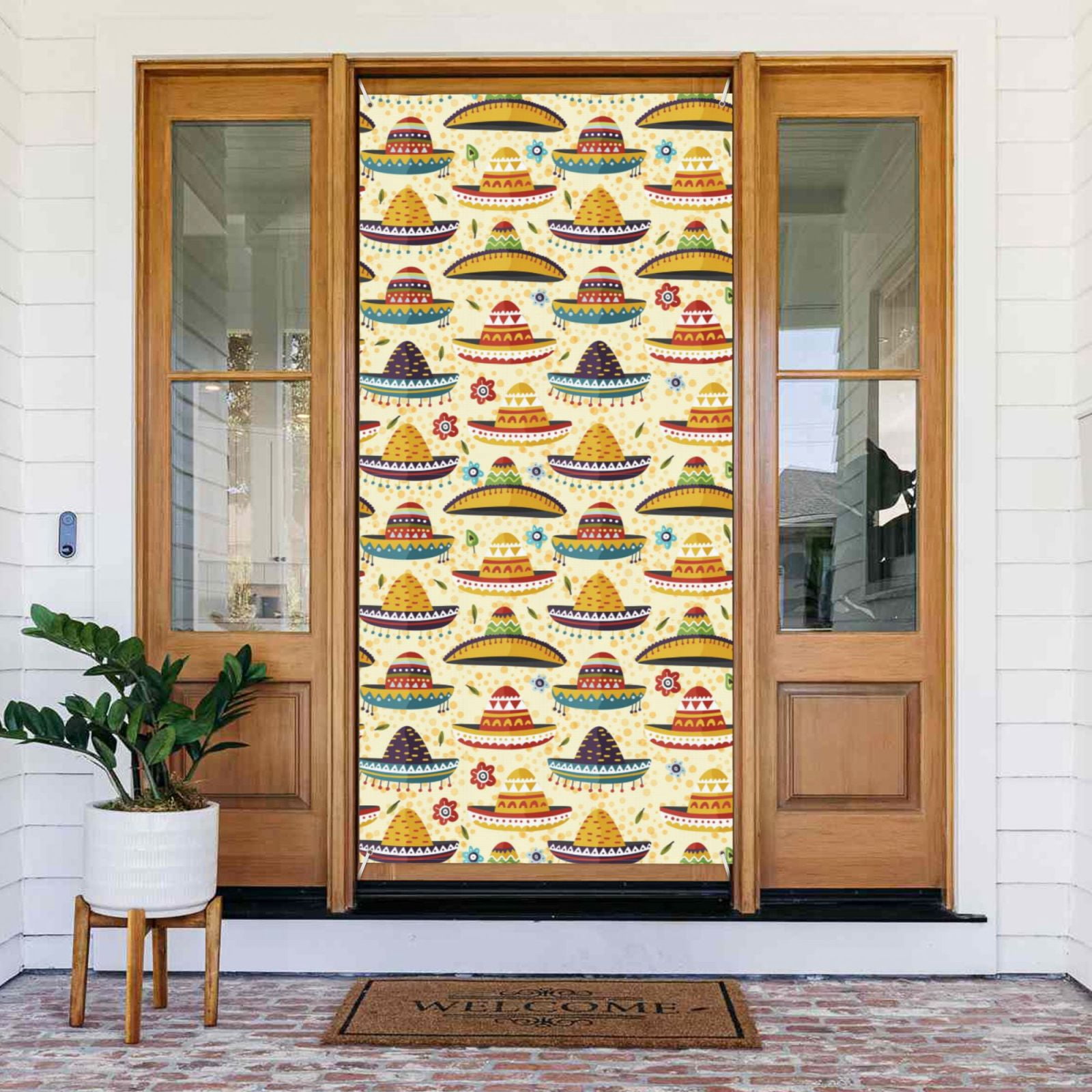 Cinco De Mayo Door Cover Decoration Backdrop Banner Porch Sign ...