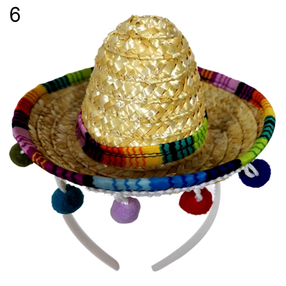 Cinco De Mayo Fiesta Fabric Sombrero Headbands Party Costume for Fun ...