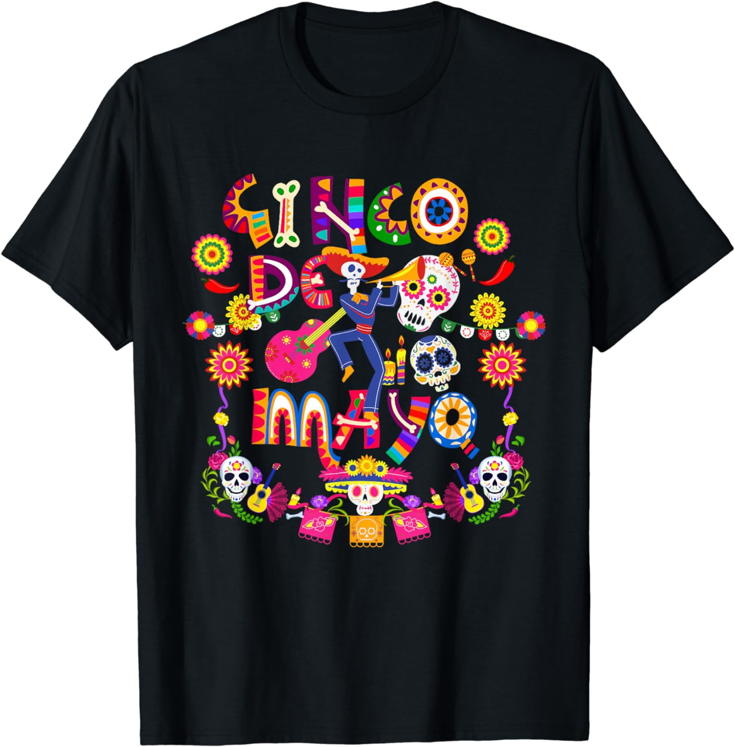 Cinco De Mayo Fiesta Surprise Camisa 5 De Mayo Viva Mexico Cotton T ...