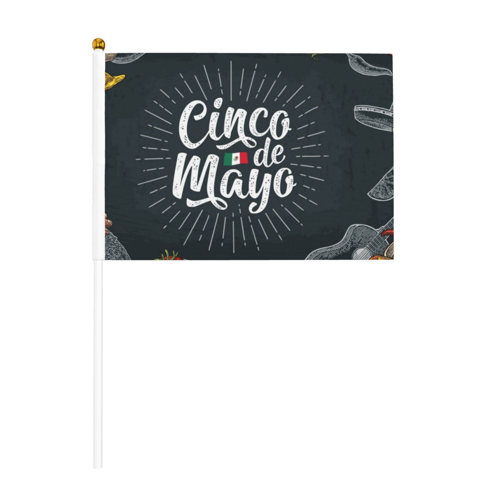 Cinco De Mayo Flag Small Mini Hand Held Flags Small Miniature Flags 5 ...