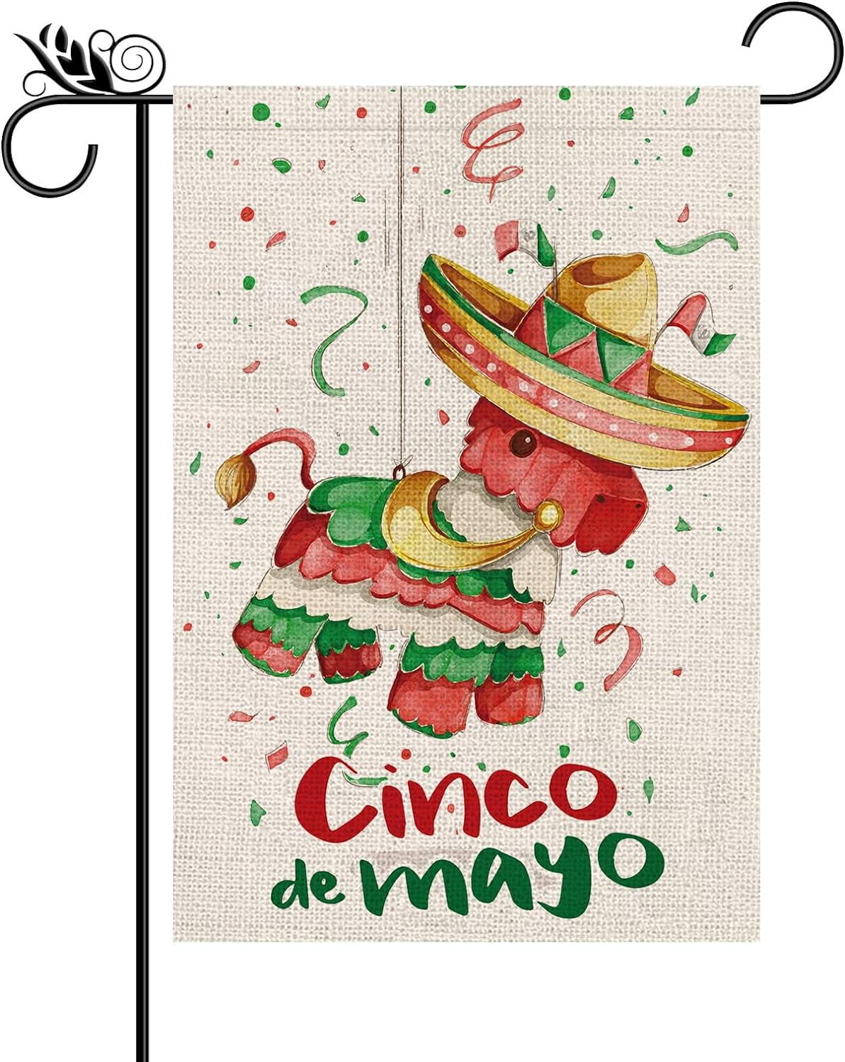 Cinco De Mayo Garden Flag Pinata Mayo Vertical Double Sided Festive ...