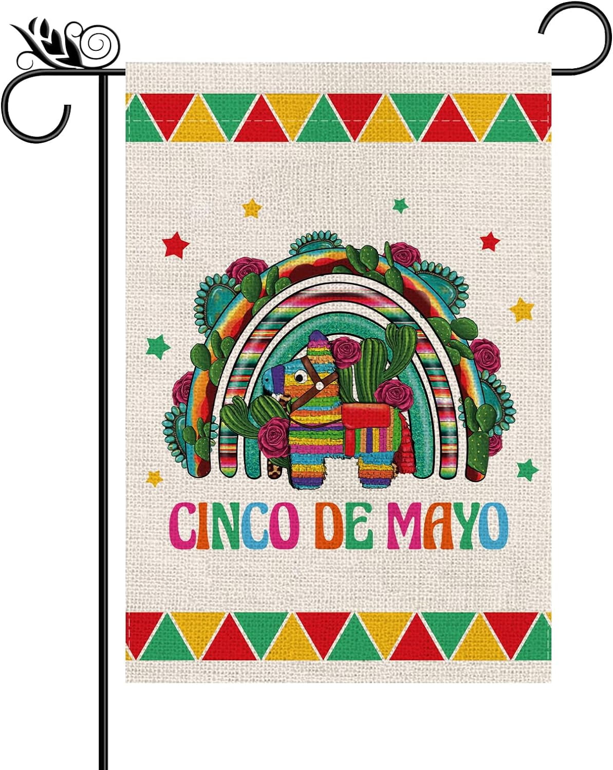 Cinco De Mayo Garden Flag Pinata Mayo Vertical Double Sided Sombrero ...