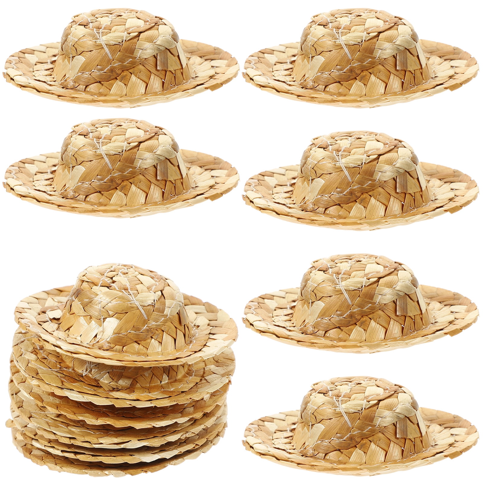 Cinco De Mayo Hats 12pcs Mini Straw Hats for DIY Decoration - Walmart.com