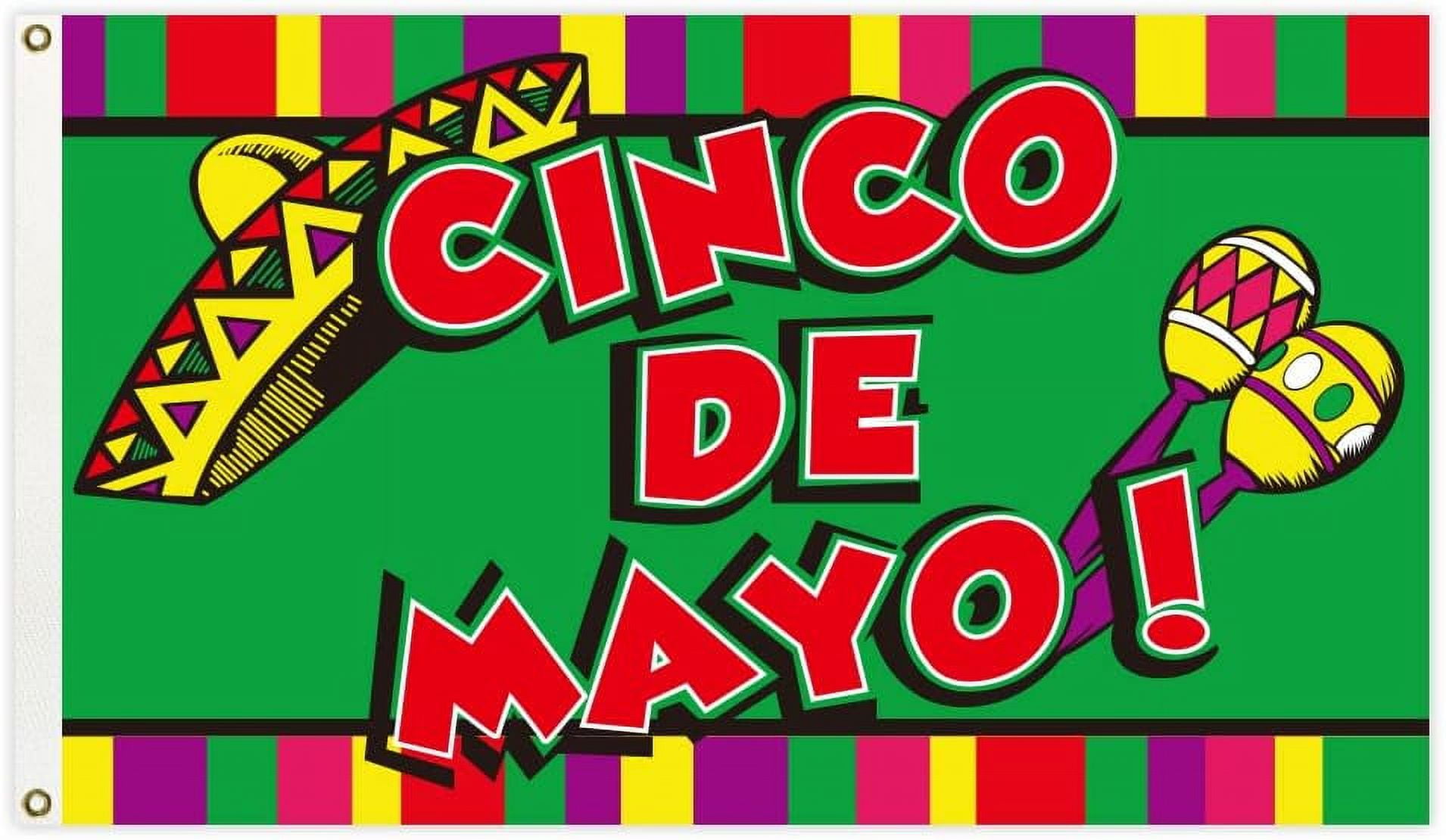 Cinco De Mayo House Large Flag Mexican Party Banner May 5 Sign Banner ...