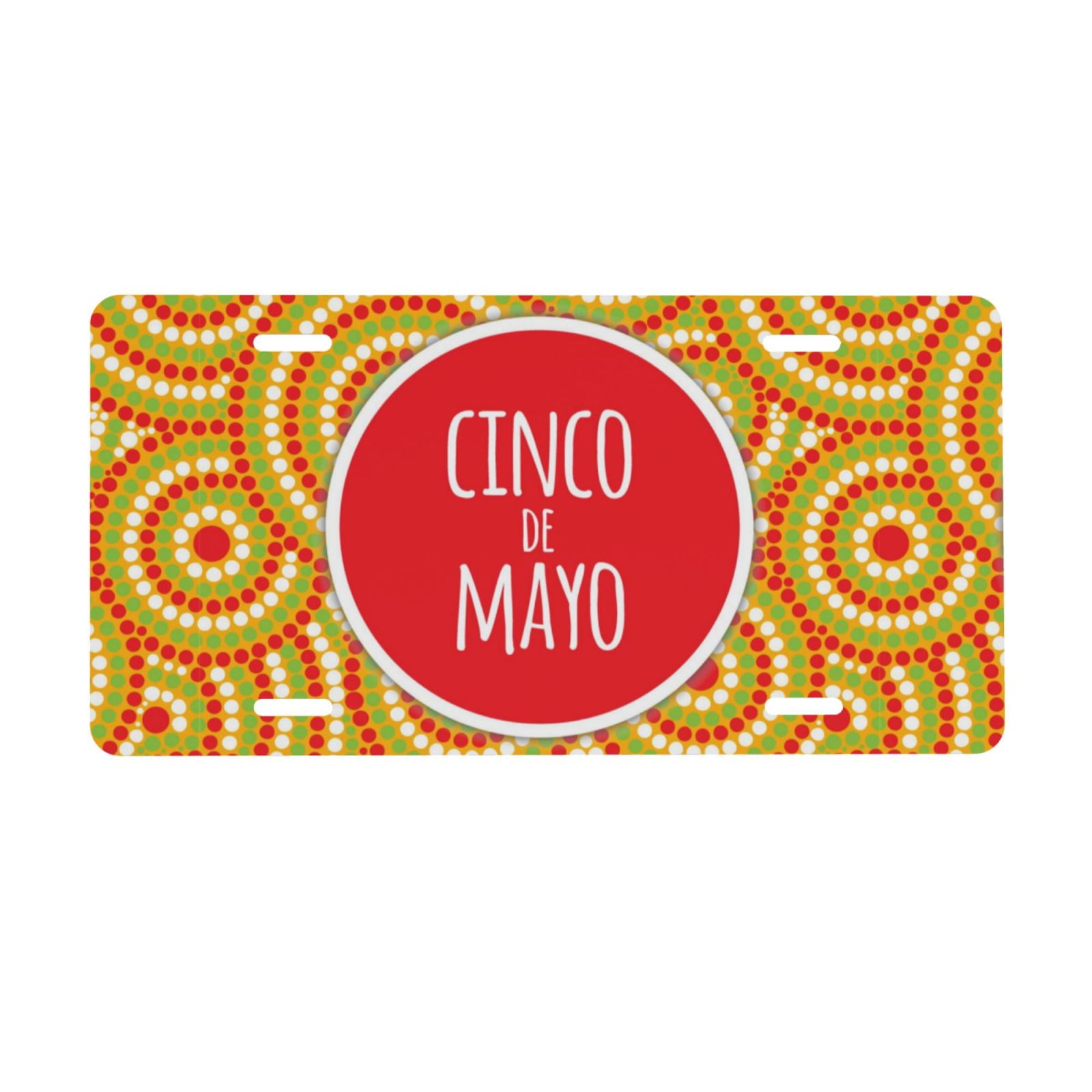 Cinco De Mayo License Plate Funny Aluminum Car Decoration Women Men Car ...