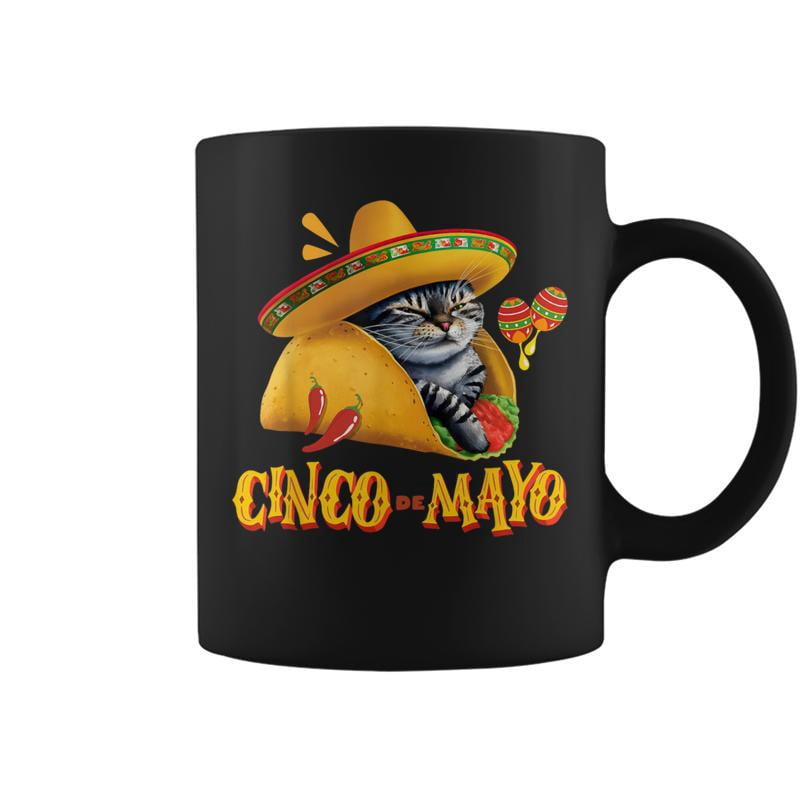 Cinco De Mayo Mexican Fiesta 5 De Mayo Taco Cat Coffee Mugs - Walmart.com