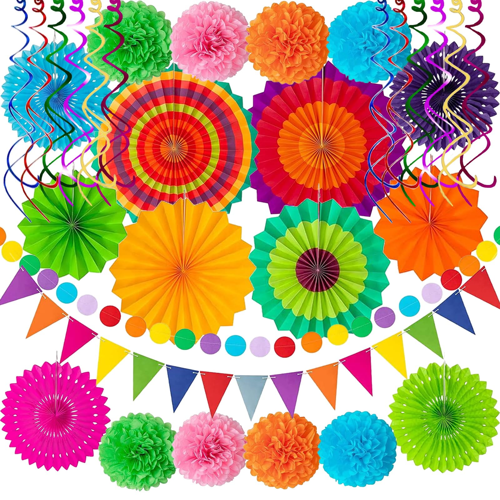 Cinco De Mayo Party Decorations Fiesta Decorations Multi-Color Paper ...