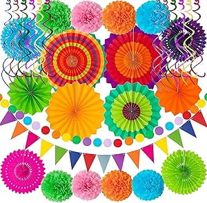 Cinco De Mayo Party Decorations Fiesta Decorations Multi-Color Paper ...